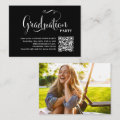 Graduation QR Code Party Invitation Photo Insert | Zazzle