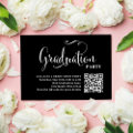 Graduation QR Code Party Invitation Script Insert | Zazzle