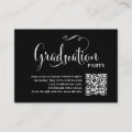 Graduation QR Code Party Invitation Script Insert | Zazzle