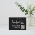 Graduation QR Code Party Invitation Script Insert | Zazzle