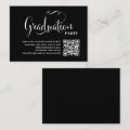 Graduation QR Code Party Invitation Script Insert | Zazzle