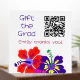 Graduation QR code Table Sign For Party | Zazzle