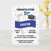Graduation Quarantine Social Distancing Custom Card | Zazzle