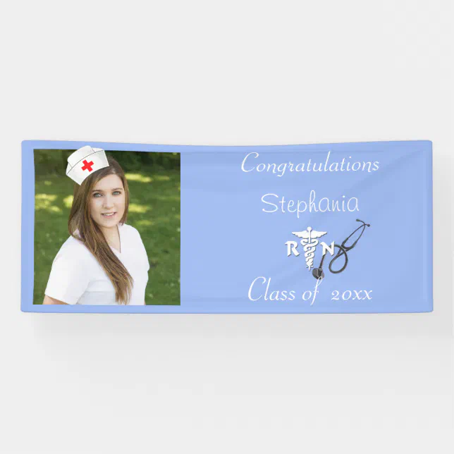 Graduation, R N, Registered Nurse, Custom Banner | Zazzle