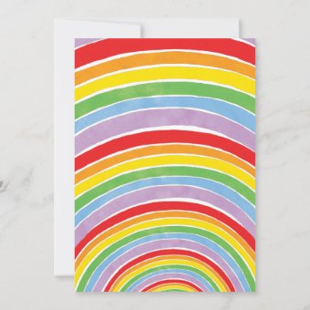 Graduation Rainbow with Black Grad Cap Announcement | Zazzle