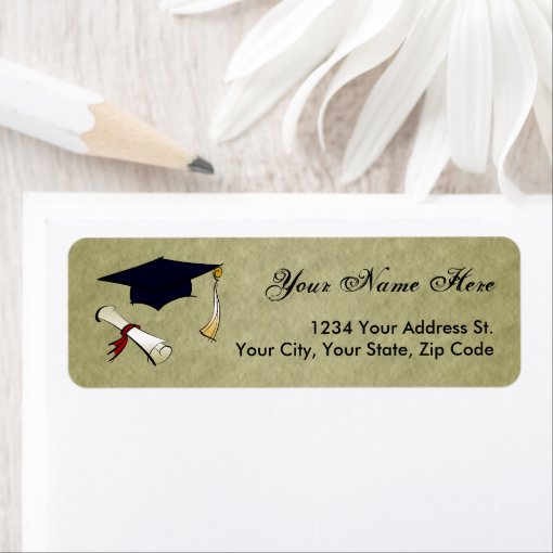 Graduation Return Address Labels | Zazzle