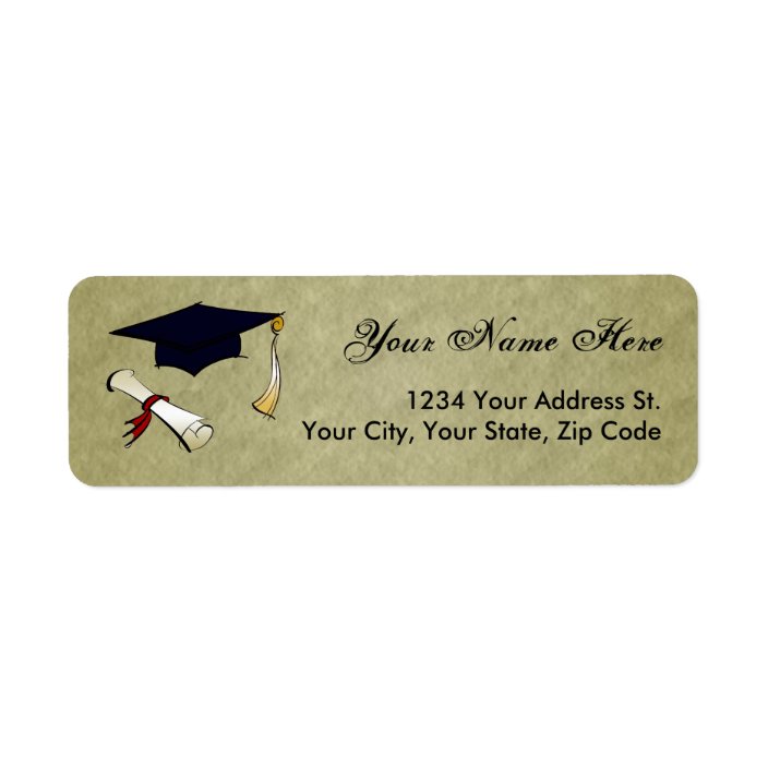 Graduation Return Address Labels | Zazzle.com