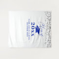 Graduation Royal Blue Class Year Backdrop | Zazzle