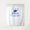 Graduation Royal Blue Class Year Backdrop | Zazzle