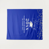 Graduation Royal Blue Class Year Photo Backdrop | Zazzle