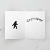 Graduation Sasquatch with Grad Cap Card | Zazzle