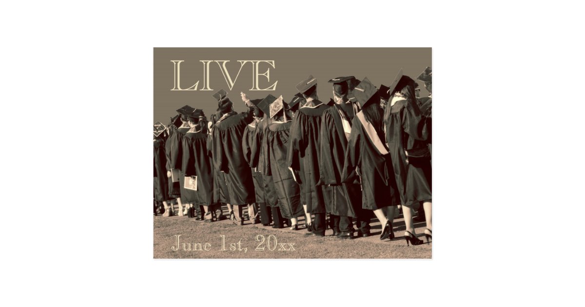 Graduation Save The Date Graduates Postcard | Zazzle.com