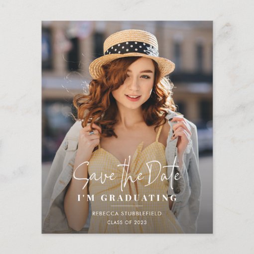Graduation Save the Date Photo Party Announcement | Zazzle