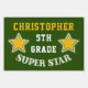 Graduation School 5th Grade Star Green Sign | Zazzle
