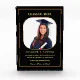 Graduation School Gold Modern Award Custom Photo Block | Zazzle