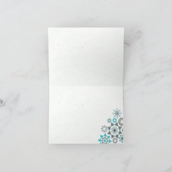 Graduation Shapes Tropicana Teal Folded Thank You Card | Zazzle