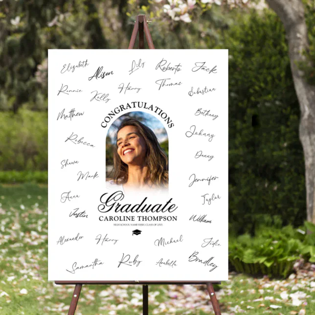 Graduation Signature Message Foam Board | Zazzle