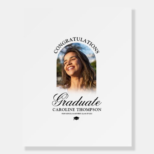 Graduation Signature Message Foam Board | Zazzle