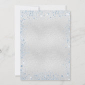 Graduation silver light blue glitter luxury invitation | Zazzle