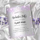 Graduation silver violet purple invitation | Zazzle