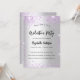 Graduation silver violet purple sparkles invitation | Zazzle
