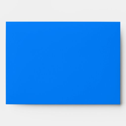 Graduation Simple Modern Classic Azure Blue Envelope | Zazzle