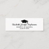 Graduation simple qr code name card | Zazzle