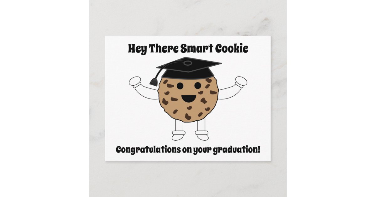 Graduation Smart Cookie Funny Personalize Postcard | Zazzle