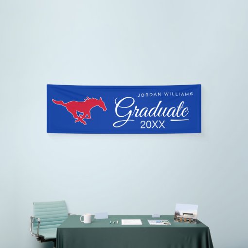 Graduation | SMU Mustangs Logo Banner | Zazzle