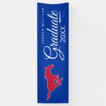 Graduation | SMU Mustangs Logo Banner | Zazzle
