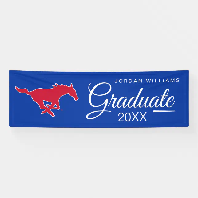 Graduation | SMU Mustangs Logo Banner | Zazzle