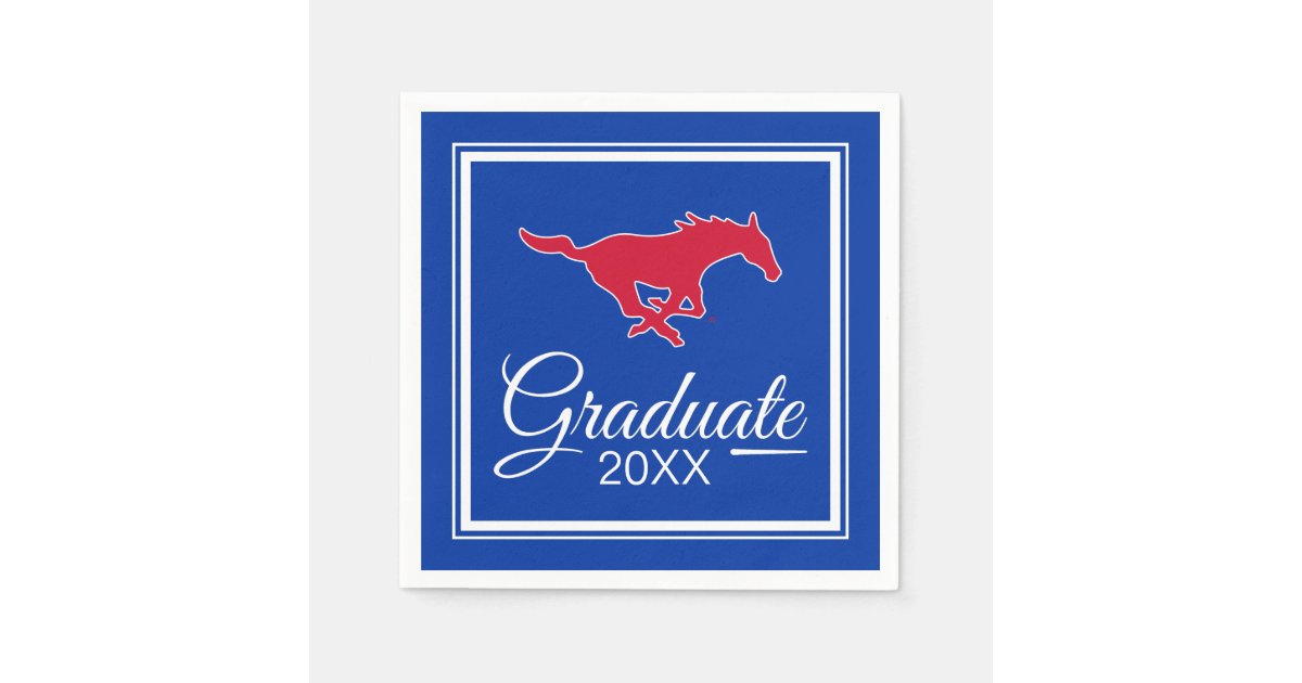 Graduation | SMU Mustangs Logo Napkins | Zazzle