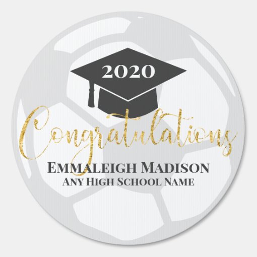 Graduation Soccer High School Student Sign | Zazzle