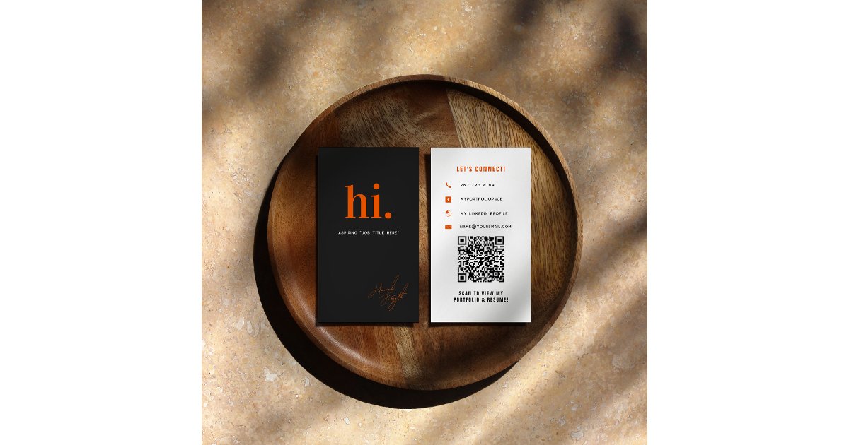 Graduation Student School Networking Modern Business Card | Zazzle
