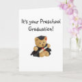 Graduation-Teddy Bear Card | Zazzle