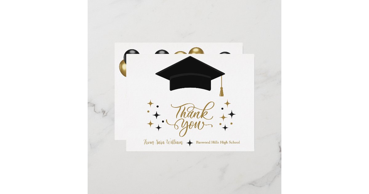 Graduation Thank you card | Zazzle