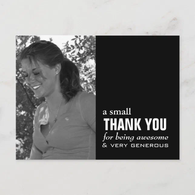 Graduation Thank You Card - Photo Funny! | Zazzle