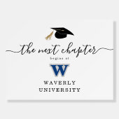 Graduation The Next Chapter College Logo Sign | Zazzle