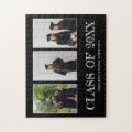 Graduation Three Photo Collage Congratulations Jigsaw Puzzle | Zazzle