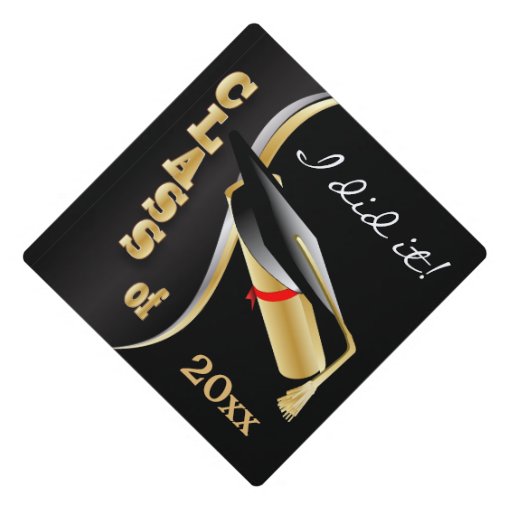 Graduation Time | I did it Graduation Cap Topper | Zazzle