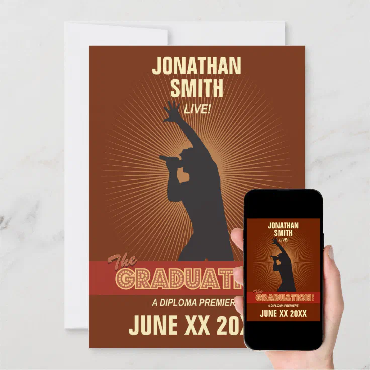 Graduation Tour Invitation (guy) | Zazzle