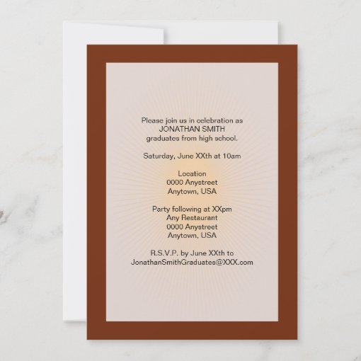 Graduation Tour Invitation (guy) | Zazzle