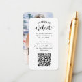 Graduation Website QR Code Modern Graduate Photo Enclosure Card | Zazzle
