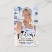 Graduation Website QR Code Modern Graduate Photo Enclosure Card | Zazzle