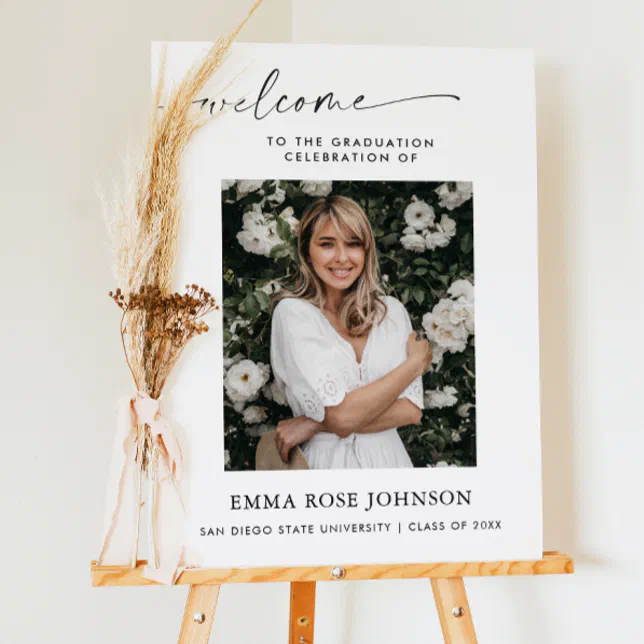 Graduation Welcome Sign, Graduation Sign | Zazzle