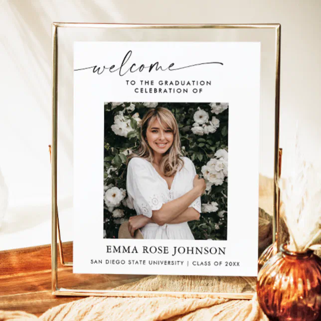 Graduation Welcome Sign, Graduation Table Sign | Zazzle