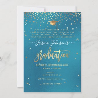 Graduation, Wish Upon the Stars Invitation | Zazzle