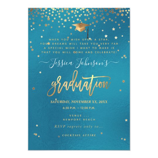 Graduation, Wish Upon the Stars Invitation | Zazzle.com