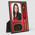 Graduation With Honors Photo Plaque Red | Zazzle
