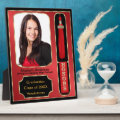 Graduation With Honors Photo Plaque Red | Zazzle